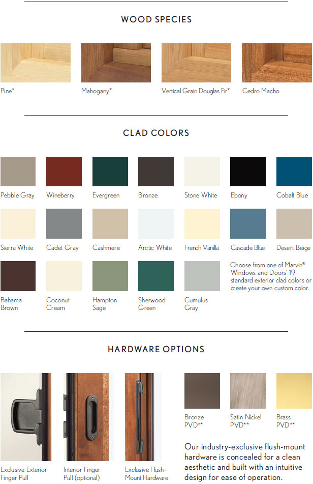 Marvin Lift & Slide Windows